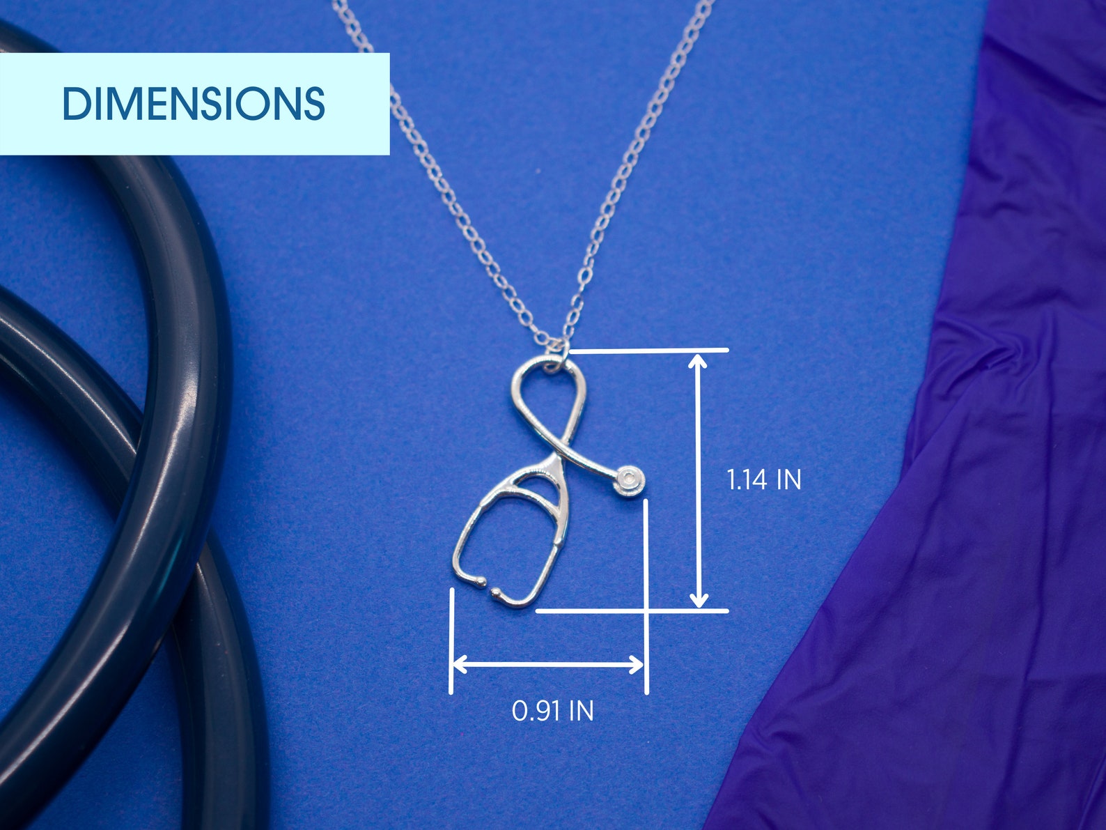 Stethoscope Pendant 3D Printed Medical Jewelry Stethoscope - Etsy