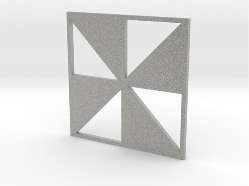 Pinwheel Quilt Block Pendant 3D Printed Jewelry - Etsy