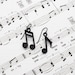 Music Note Earrings, 3D Printed Eighth Note and Sixteenth Note ...