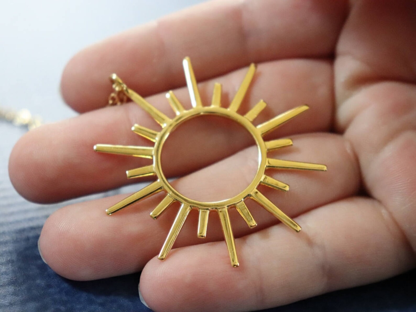 Sun Rays Necklace 3D Printed Cast Solar Jewelry - Etsy