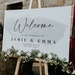Wedding Welcome Board With Sage Green Colour Splash | Rustic Fall ...