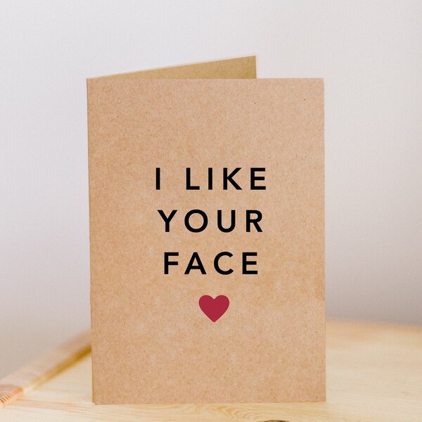 I Like Your Face - Etsy
