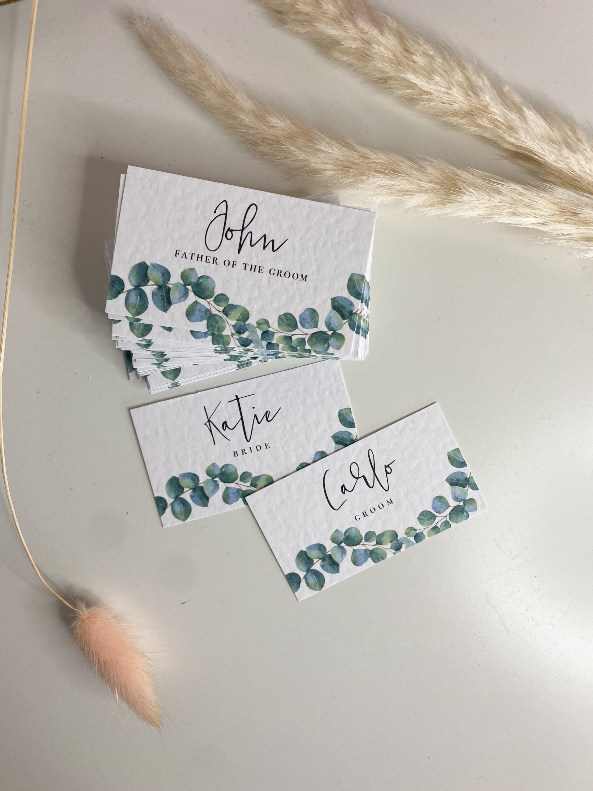 Seeded Eucalyptus Placecards
