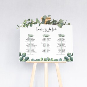 Wedding Table Plan for Long Tables | Banquette Seating Table Plan ...