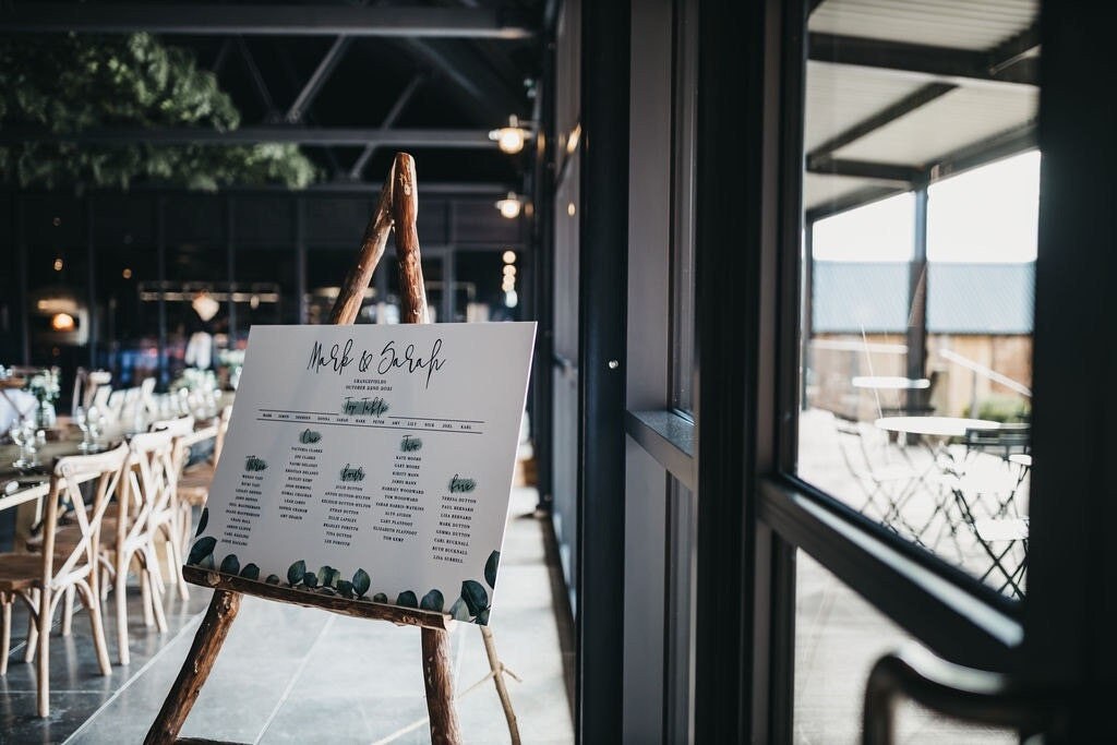 Eucalyptus Sage Wedding Table Plan Custom Wedding Seating - Etsy UK