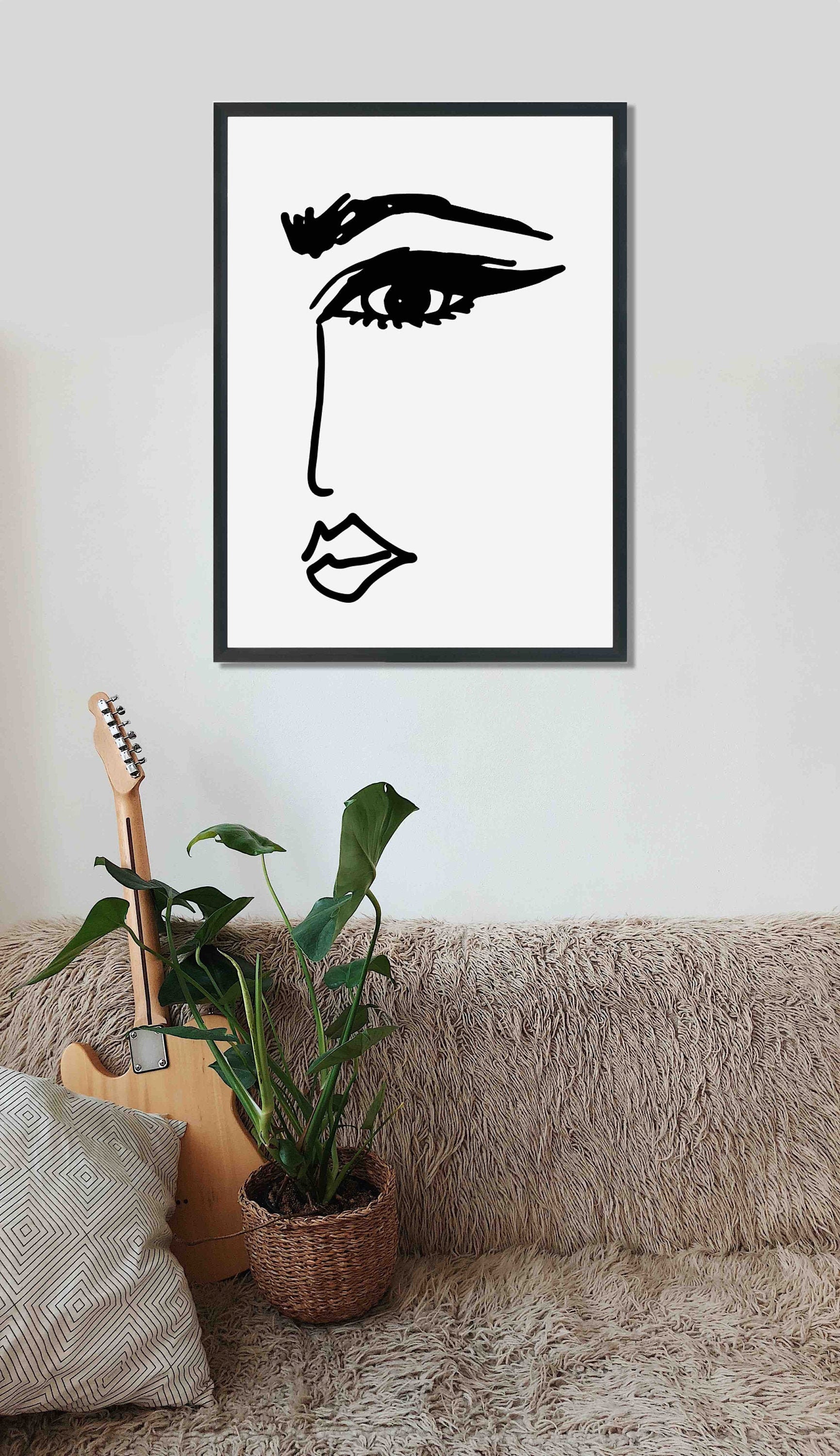 Fashion Faces Print Abstract Face Poster Face Art Beauty - Etsy UK