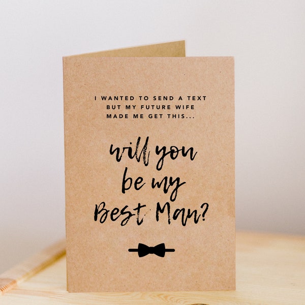 Best Man Card - Etsy UK