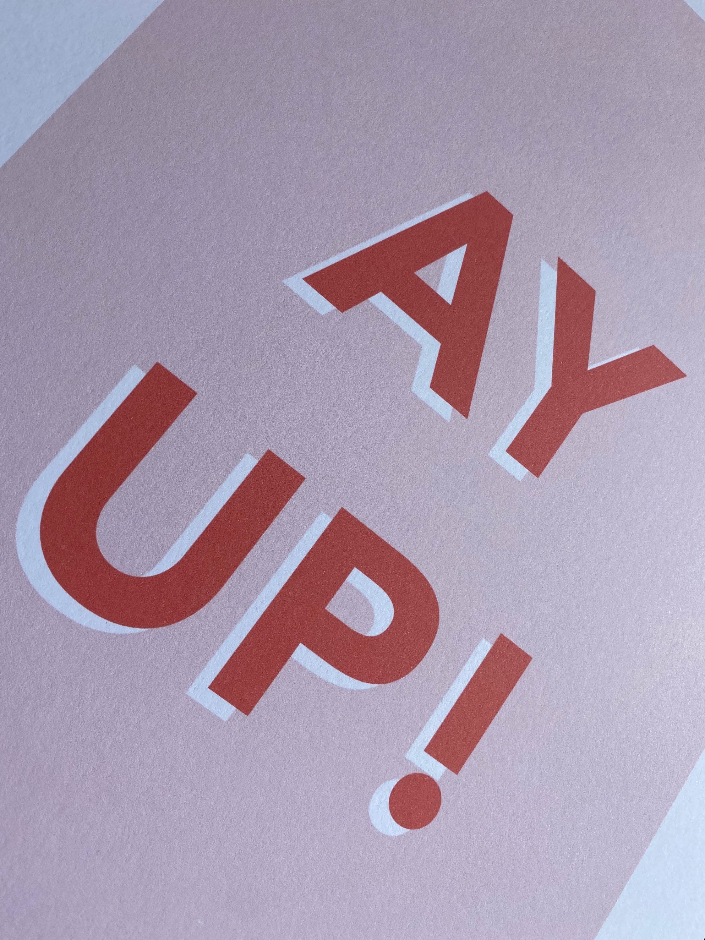 Ay Up Print Northern Quote Print Home Decor Poster - Etsy UK