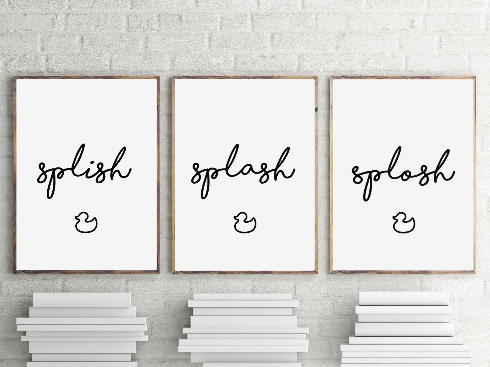 Instant Download Splish Splash Splosh Set of 3 Prints - Etsy UK