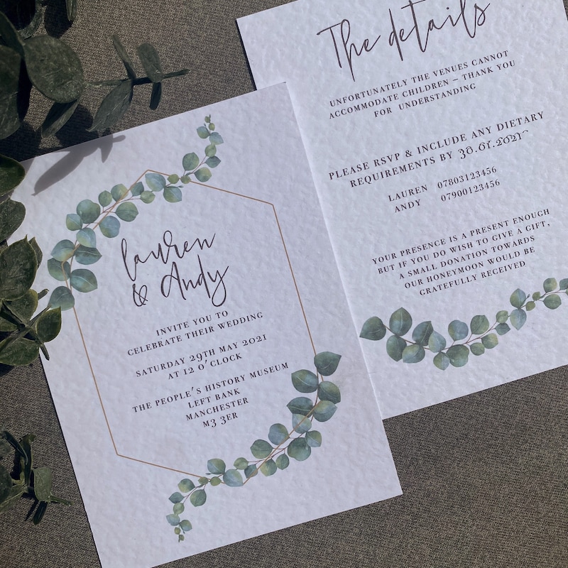 Botanical Invitation - Etsy