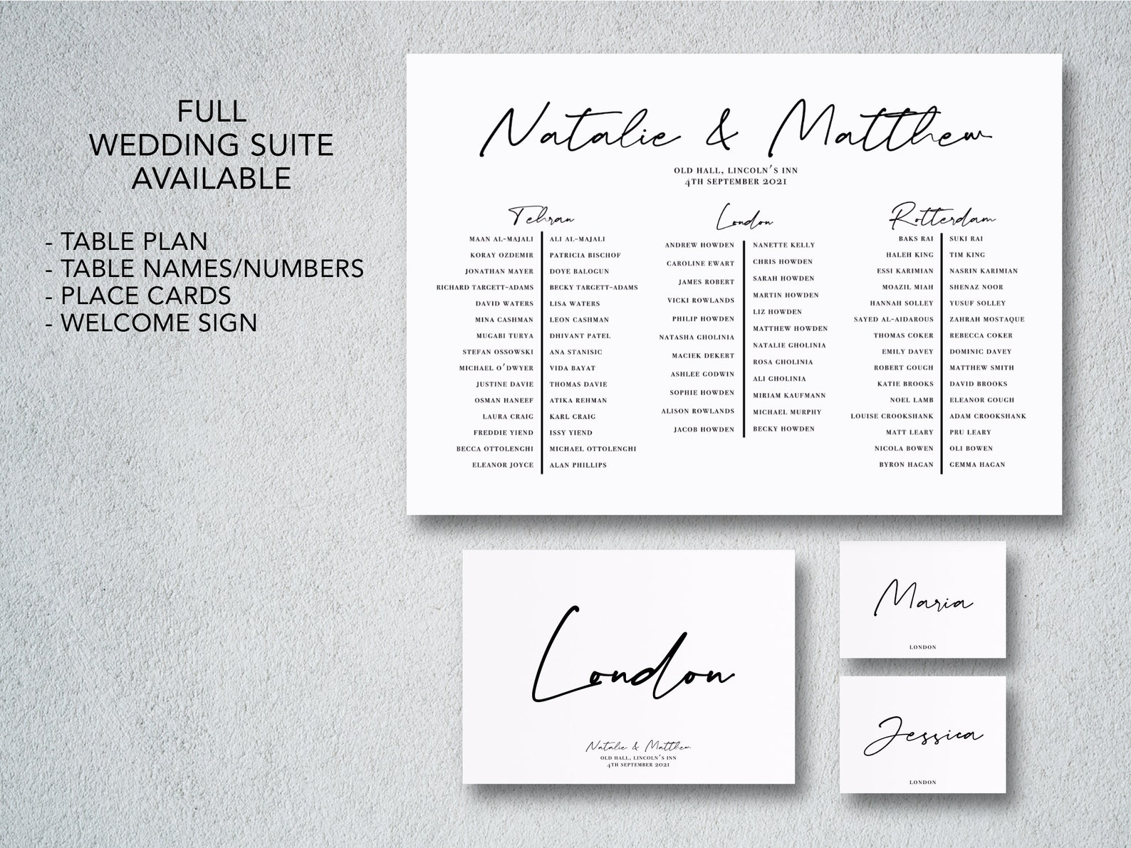 Personalised Wedding Table Names Custom Wedding Table | Etsy UK