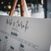 Minimal Calligraphy Wedding Table Plan for Long Tables | Banquet Table ...