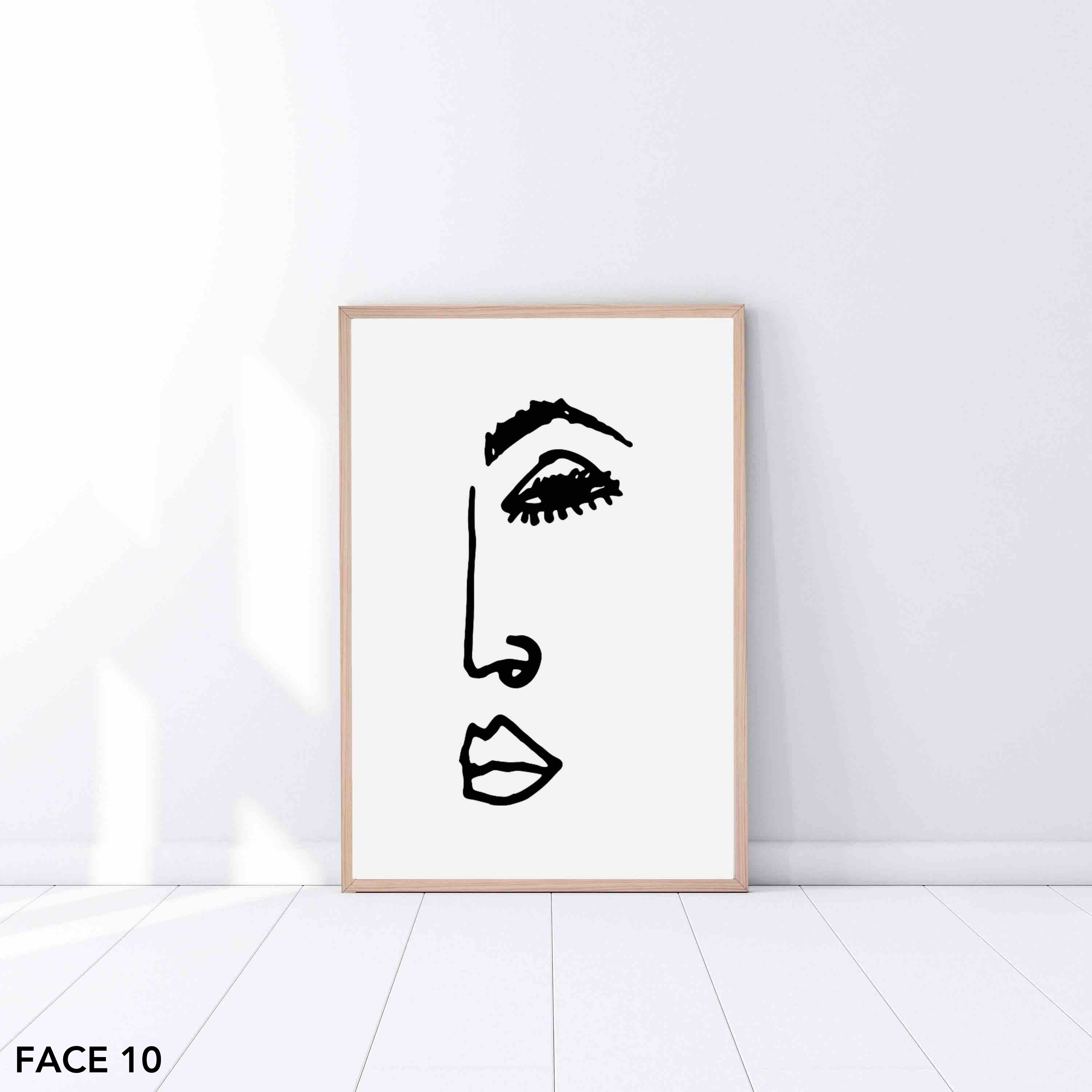 Fashion Faces Print Abstract Face Poster Face Art Beauty - Etsy UK