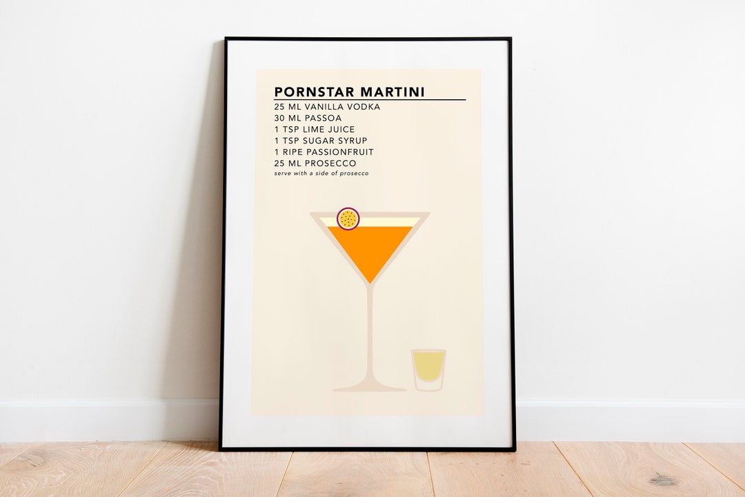 Custom Cocktail Recipe Print | Cocktail Recipe Card | Personalised ...