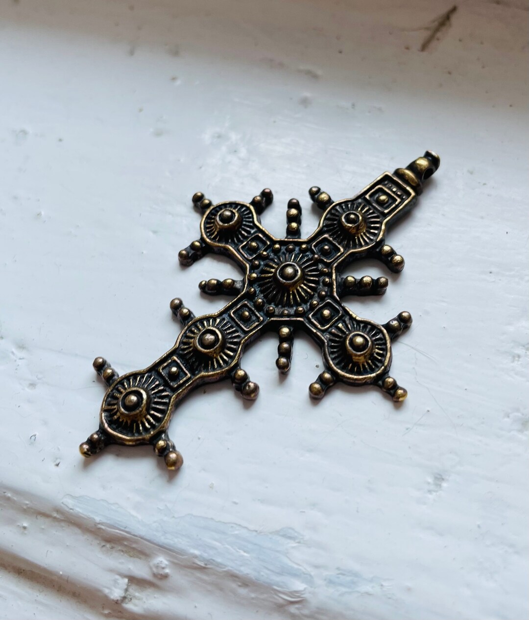 Cross Slavic for Necklace, Carpathians Hutsul Cross, Ukrainian ...