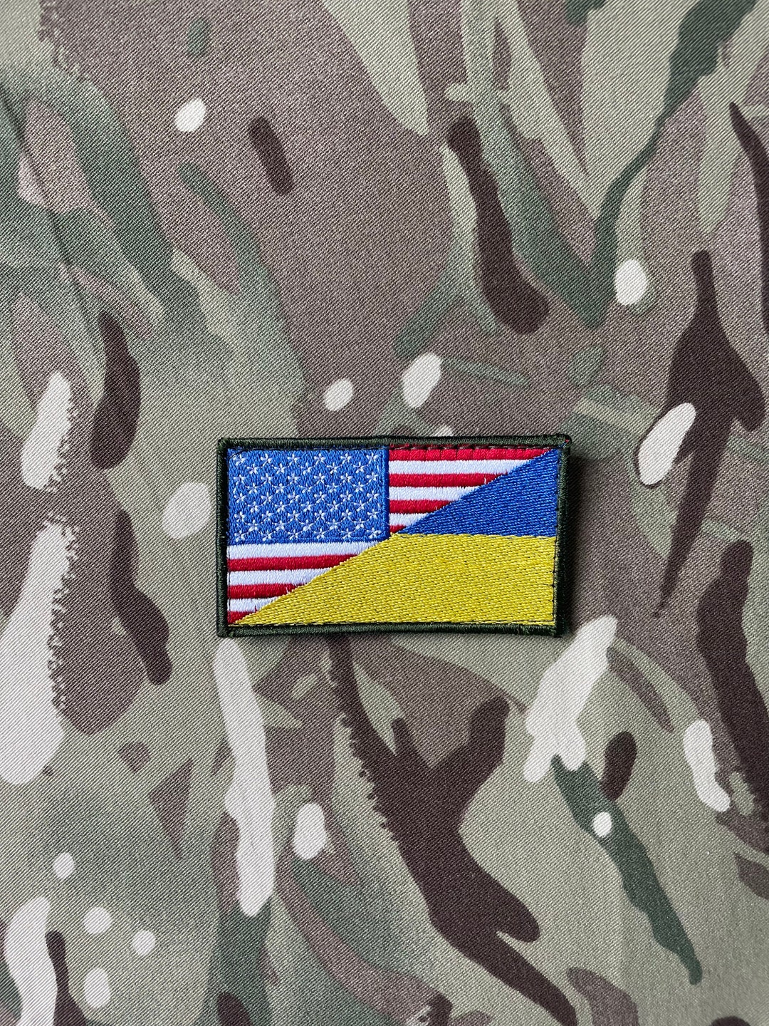 Usa-ukrainian National Flags Patch, US-UA Cooperative Patch, Ukrainian ...