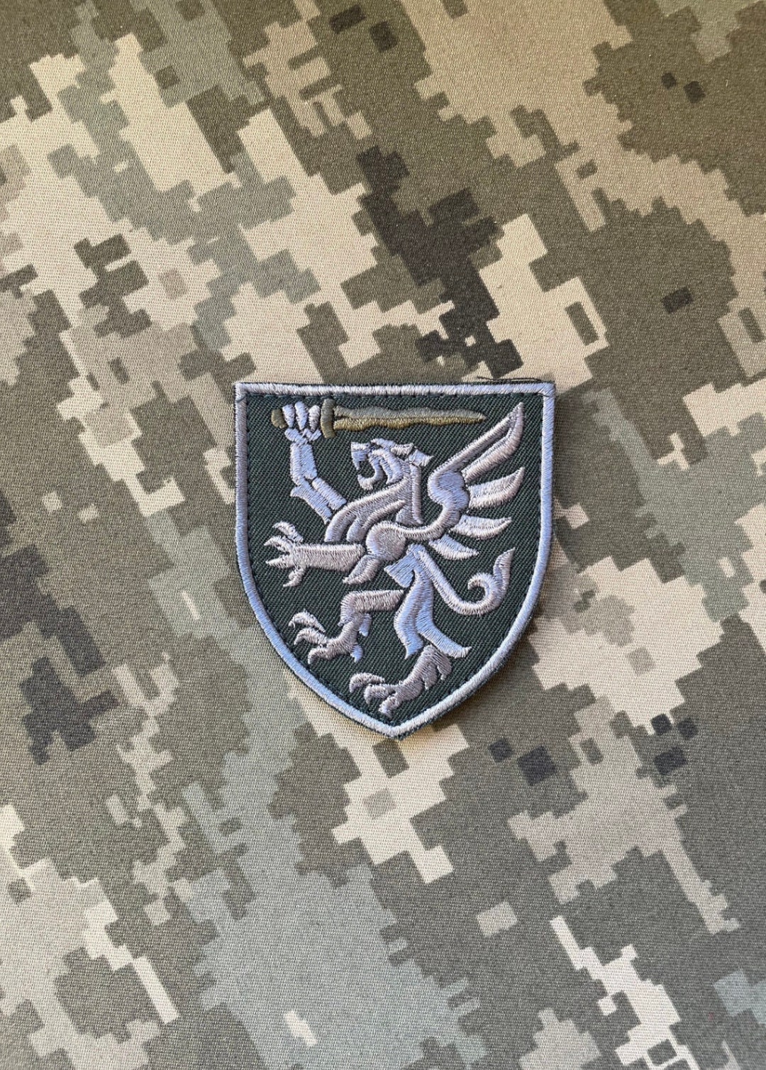 Ukraine Morale Patch, Embroidered Patch, Trident Tryzub National Symbol ...