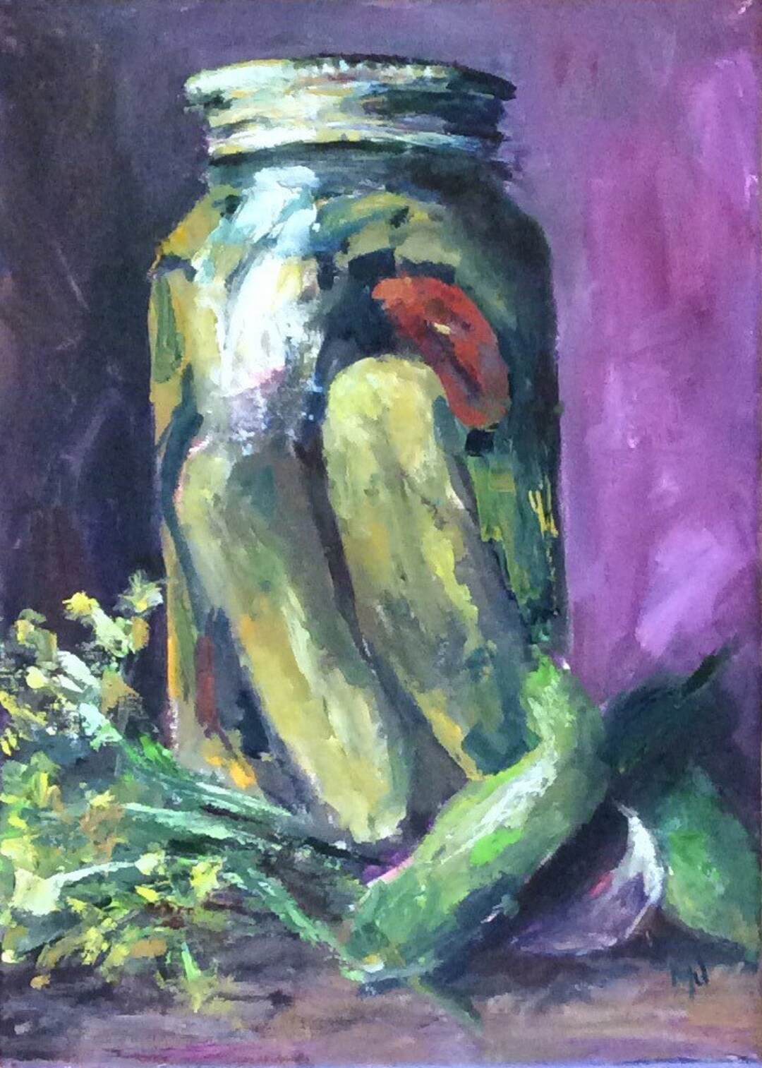 Food Art, Pickles, Kitchen Decor, Vegetables, Canning, Still Life of ...