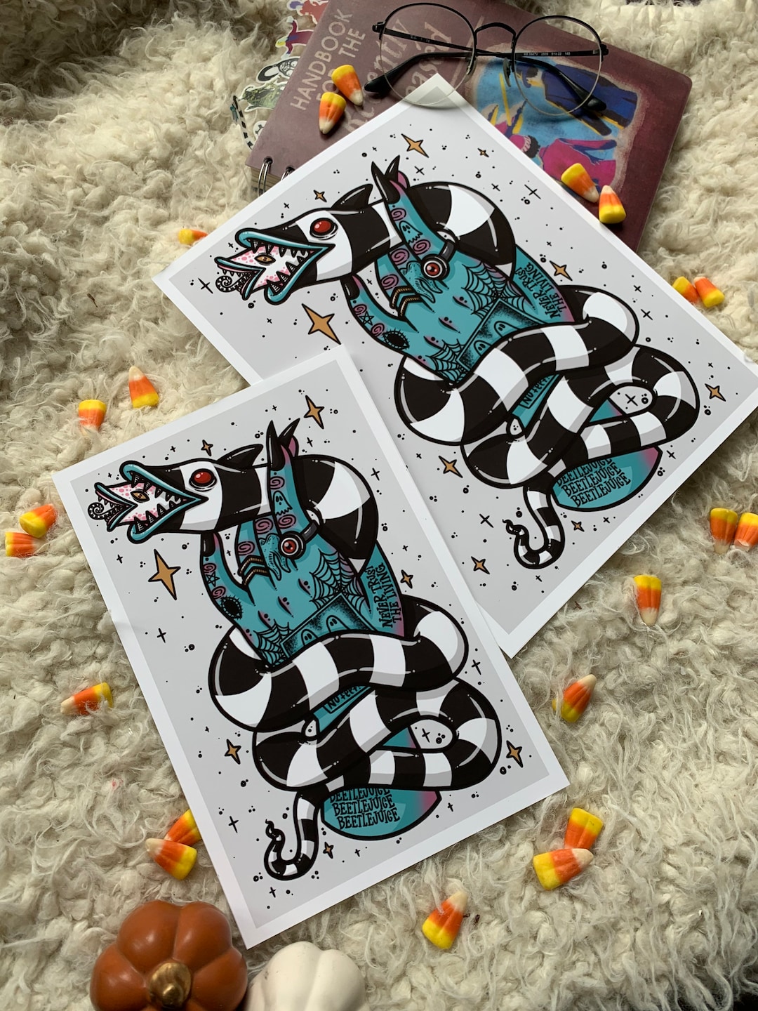 Sandworm | 6x9 / 8x10 Print | Beetlejuice Art, Halloween Art, Halloween ...