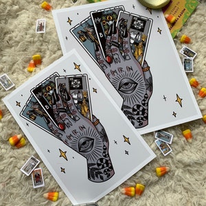 Tarot Cards | 6x9 / 8x10 Print | Witch Art, Witchy Decor, Whimsigoth ...