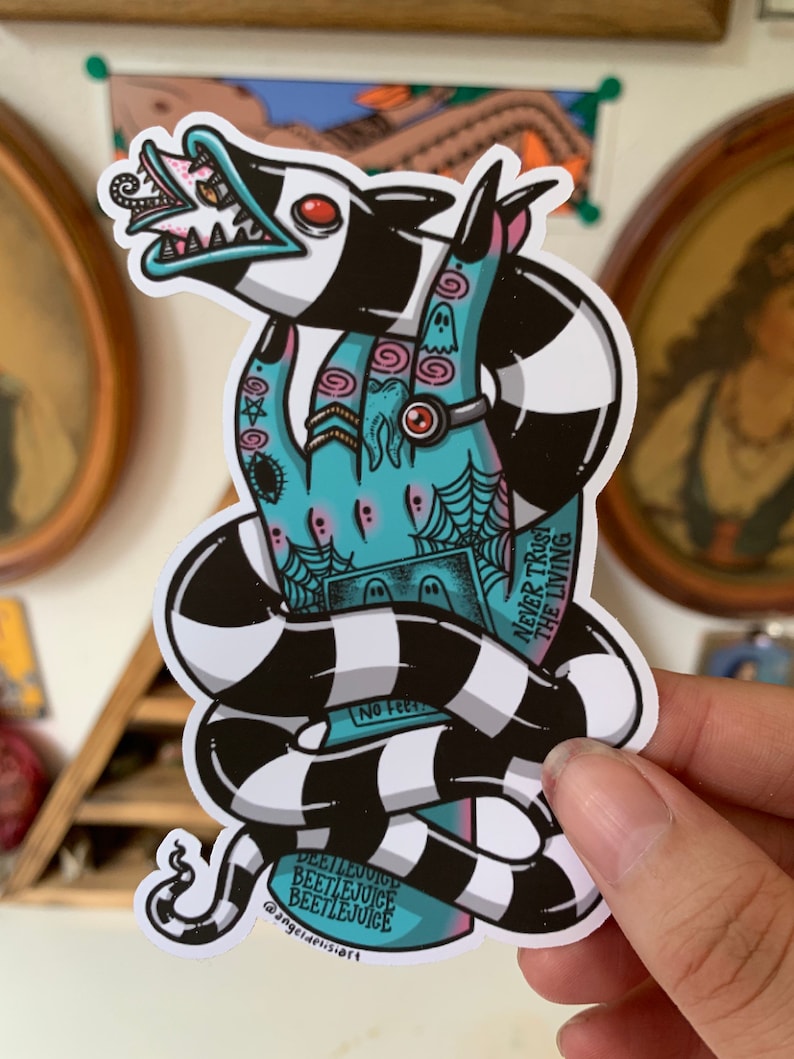 Sandworm Sticker | Beetlejuice Sticker, Halloween Stickers, Halloween ...