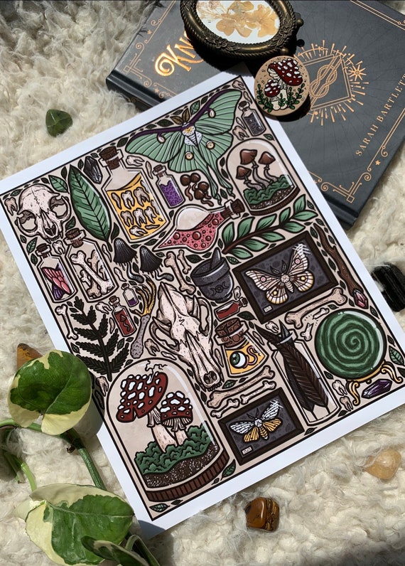 Collection of a Death Witch 8x10 Print Witch Art Witch - Etsy