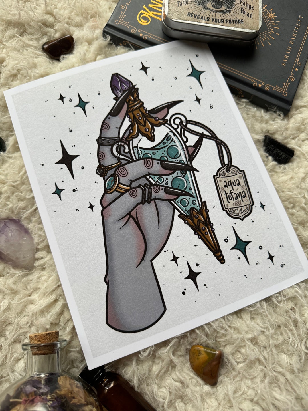 Aqua Tofana | 8x10 Print | Poison Art, Poison Decor, Witch Art, Witch ...