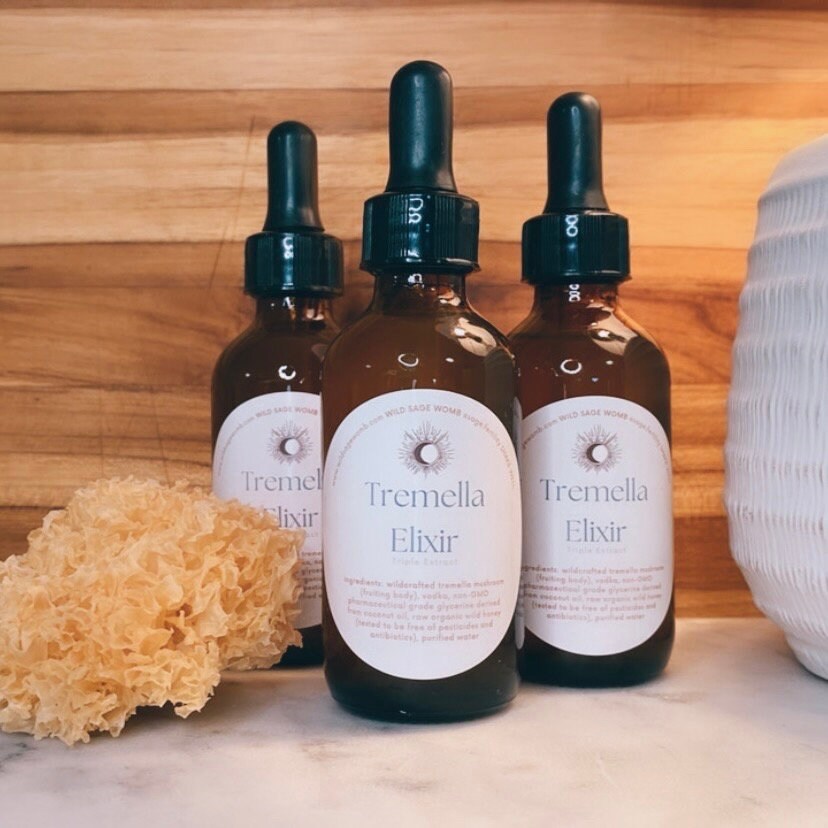 Wildcrafted Tremella Mushroom Triple Extract Elixir - Etsy