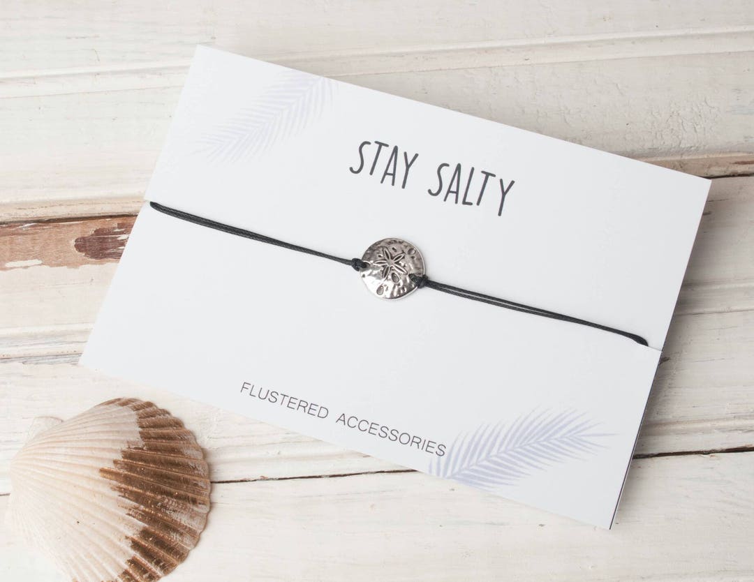 Stay Salty Sand Dollar Choker Beach Choker Sanddollar - Etsy