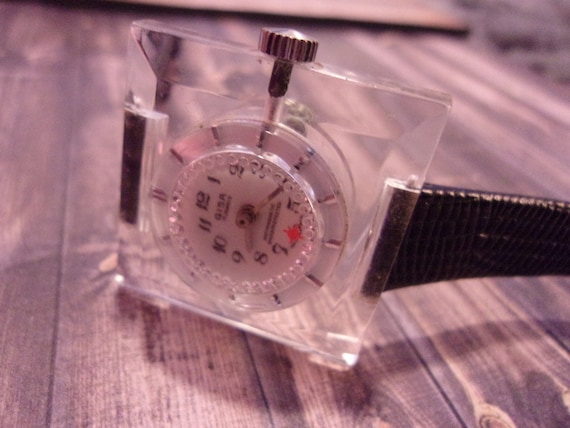 Unique Vintage GISA Mystery Dial Acrylic Manual Ladie… - Gem