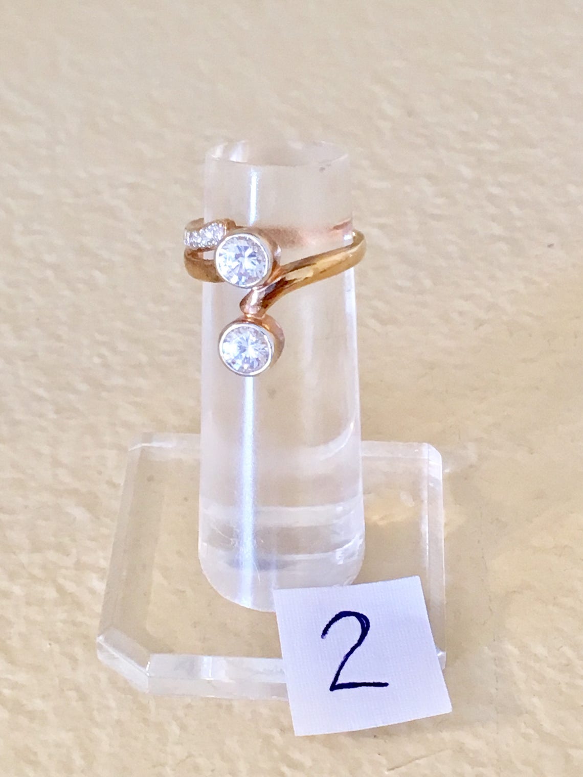 One Sterling Silver Cubic Zirconia Ring Size 7 - Etsy