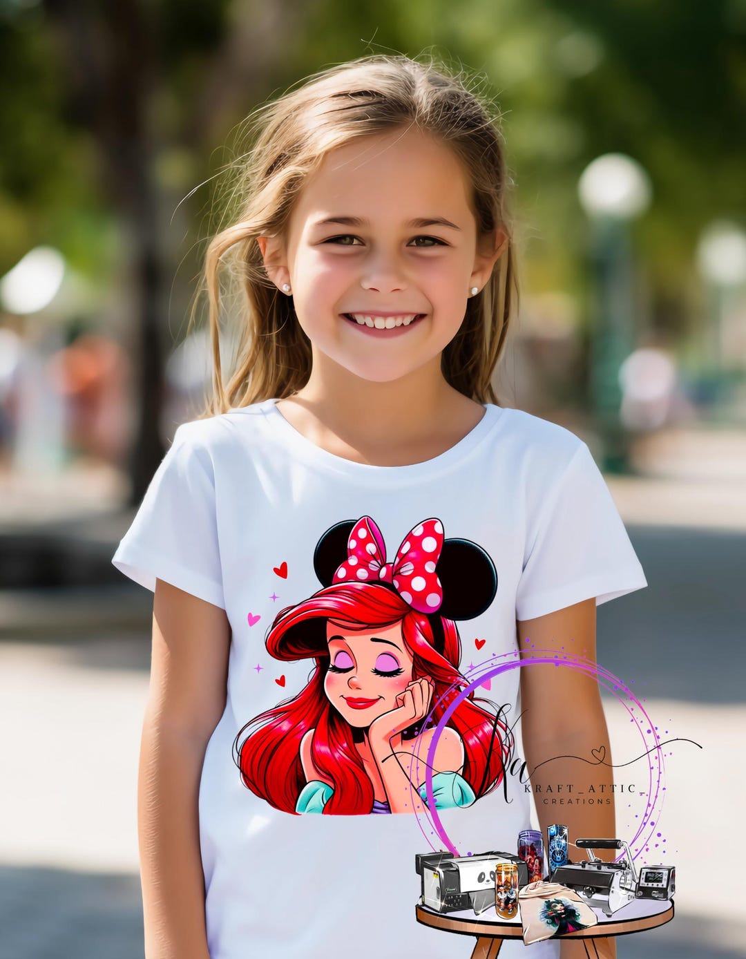 Mermaid Ariel DTF Transfer: Heat Press Decal - Etsy