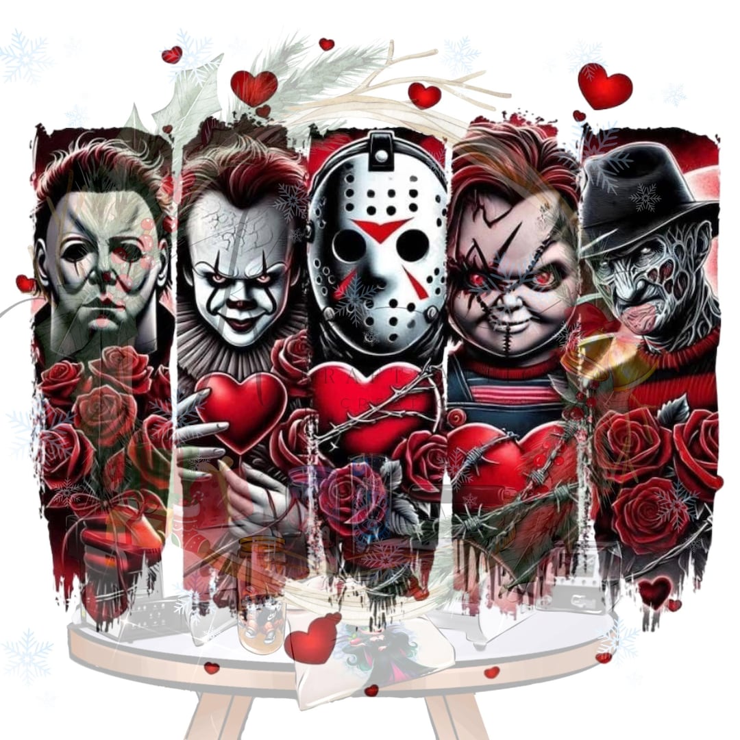 Horror Valentine Villains PNG | Gothic Slasher Love (digital Download ...