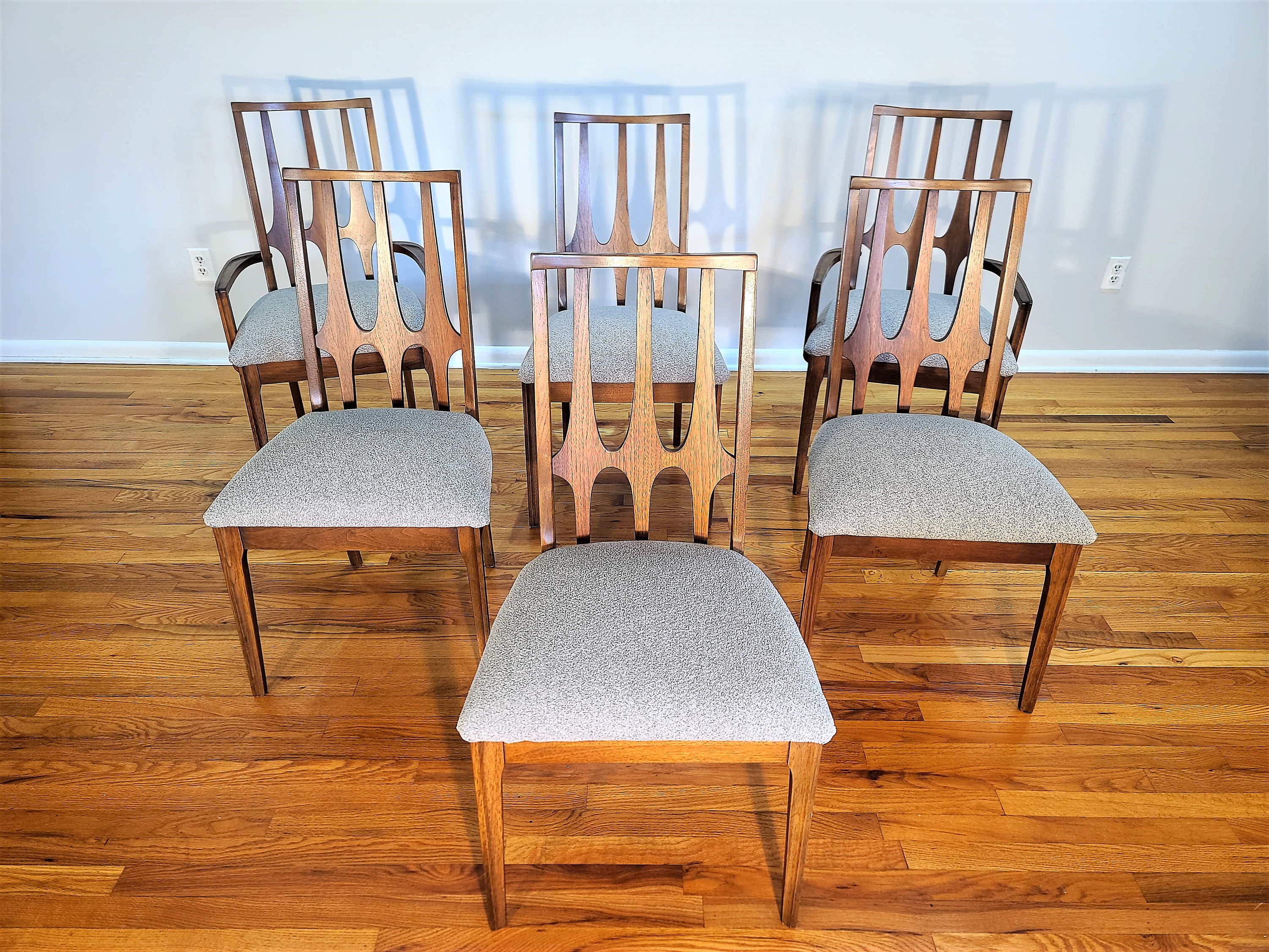 Mid Century Broyhill Brasilia Set of Six Dining Chairs Etsy