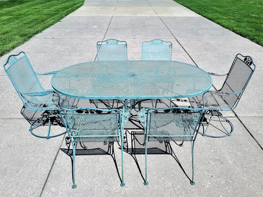 Vintage Woodard Briarwood Patio Set - Etsy