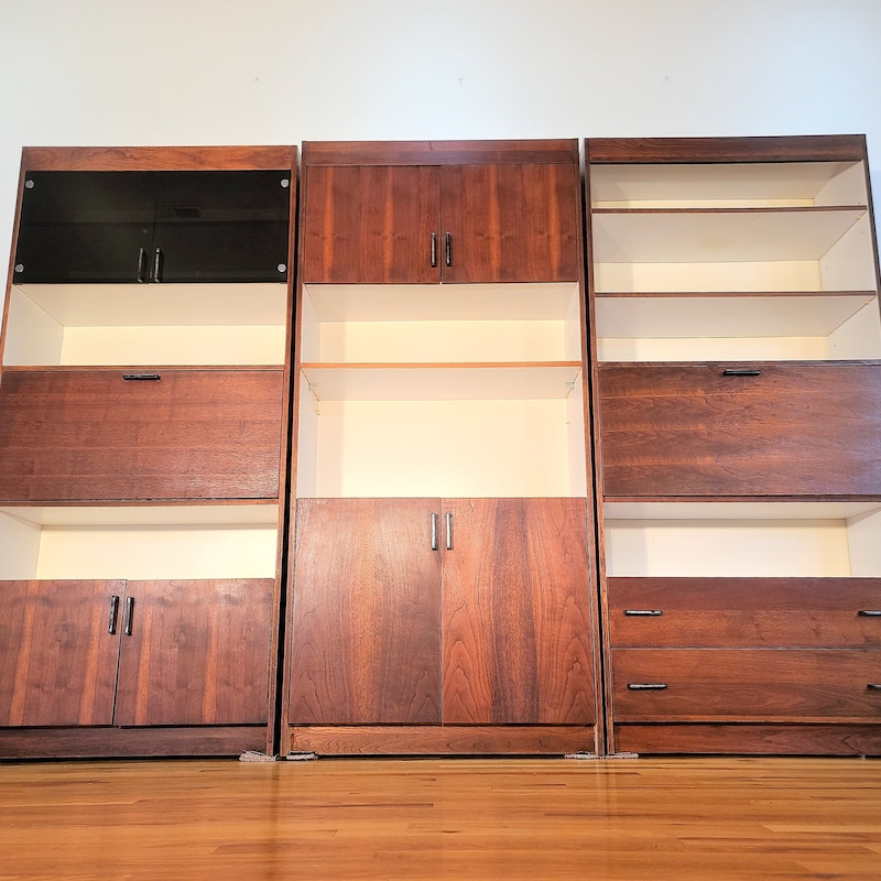 Mid Century Wall Unit - Etsy