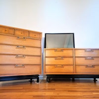 SOLD | Vintage Dixie Aloha Faux Bamboo Nightstand: Henry Link Style ...