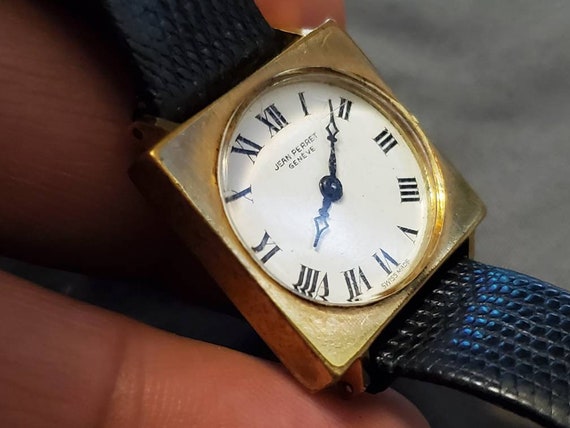 Vintage Jean Perret Geneva Gold Plated Manual Wind La… - Gem