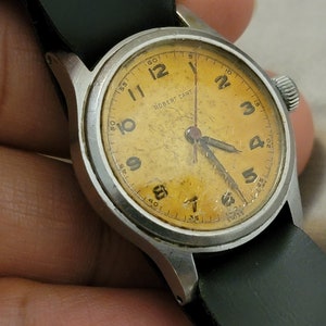Rare Vintage Robert Cart Stainless Steel Military Automatic Bumper Men ...