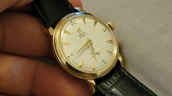 Vintage Omega Automatic Bumper 14K Solid Yellow Gold … - Gem