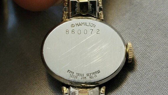 Vintage Hamilton 10K RGP Oval Case Manual Wind Ladies… - Gem