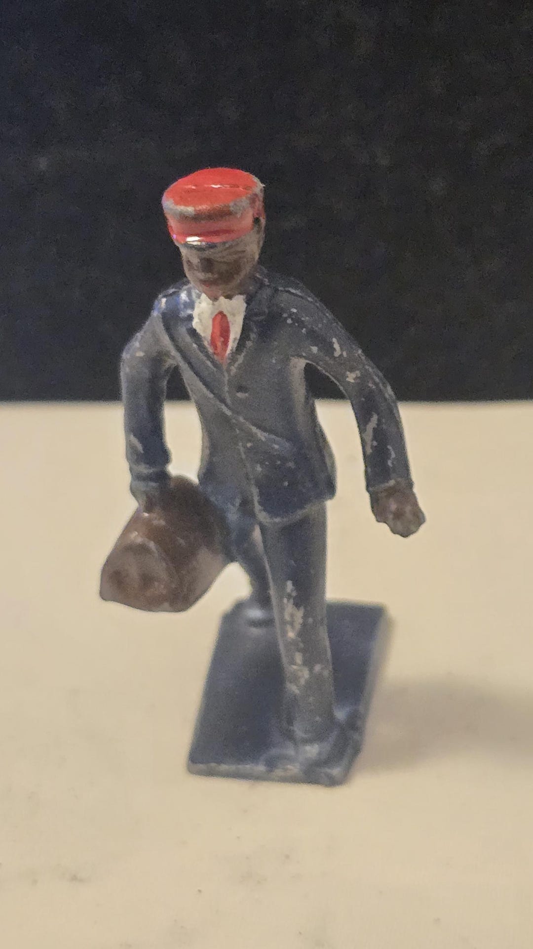 Antique Lincoln Logs Railroad Red Cap Porter Lead Toy Figure - Etsy