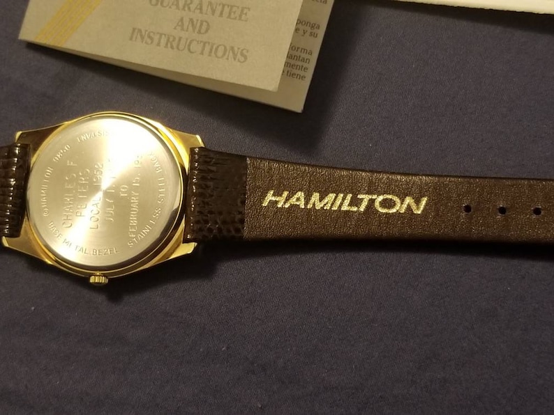 Vintage Hamilton Masterpiece Classic Quartz Men's Watch - Etsy