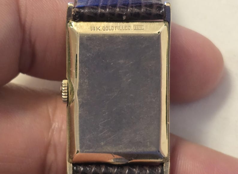 Rare Vintage Hamilton Boone 14K Gold Filled Coin Edge Case Tank Manual ...