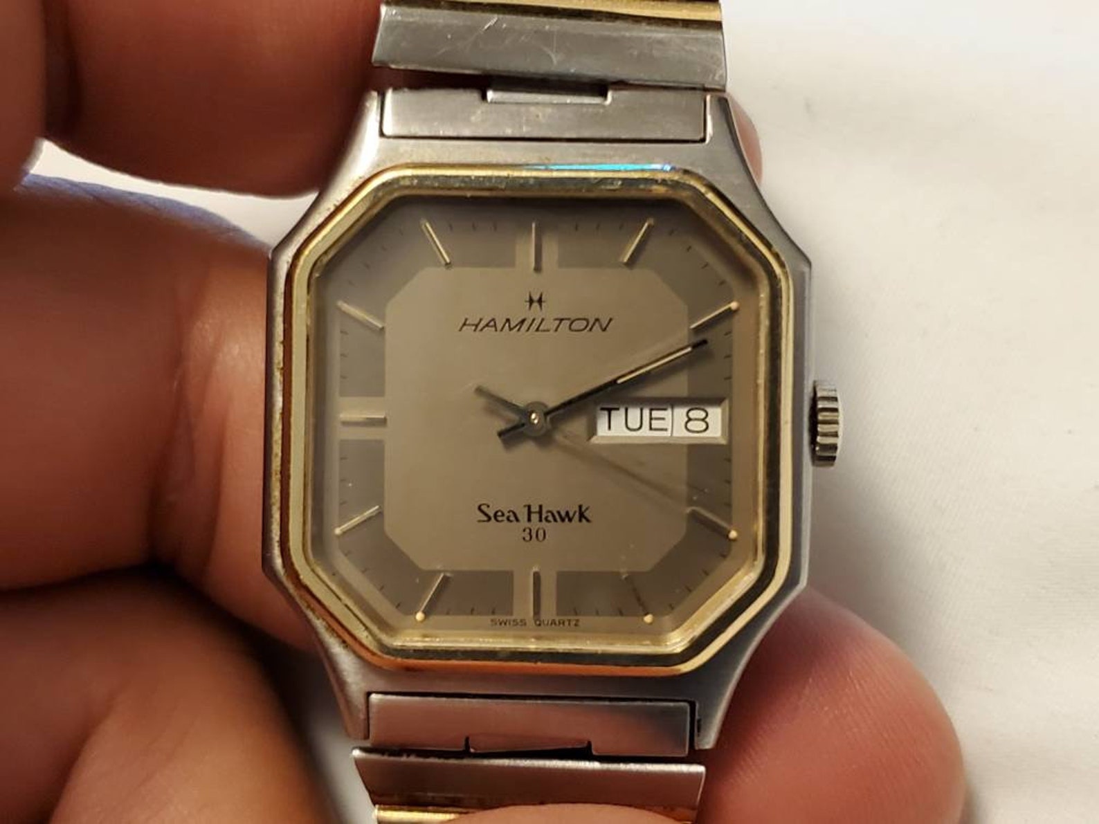 Vintage Hamilton #8042 Sea Hawk 30 Day/date Quartz Men's Watch - Etsy