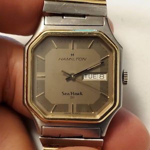 Vintage Hamilton #8042 Sea Hawk 30 Day/date Quartz Men's Watch - Etsy