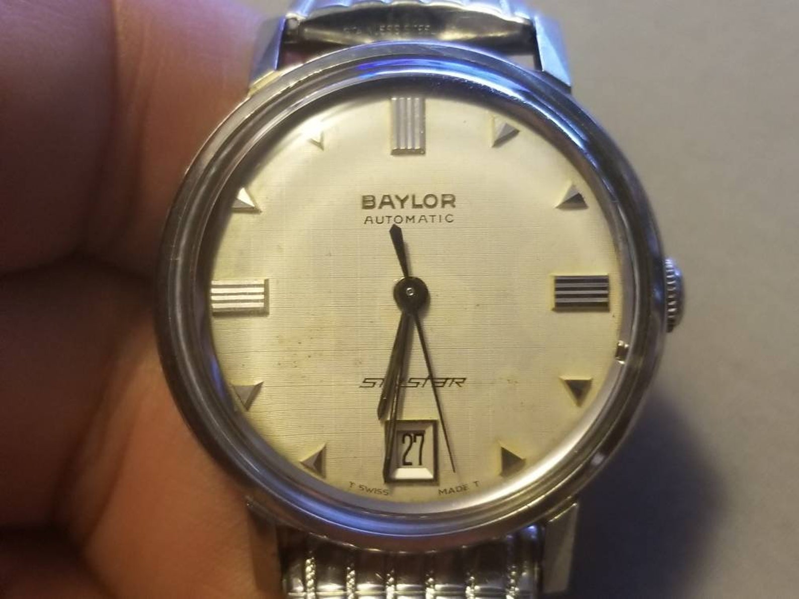 Rare Vintage Baylor Skystar 17 Jewels Automatic Men's | Etsy