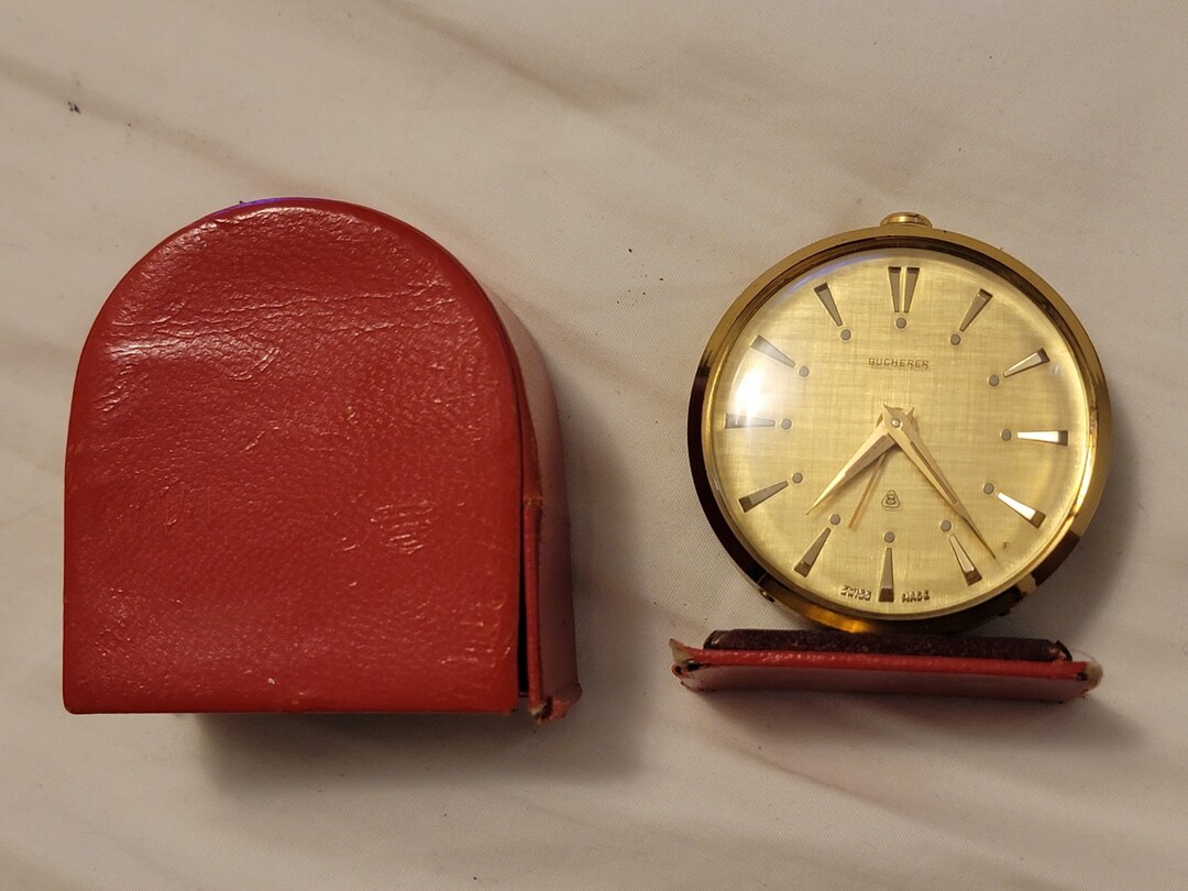 Vintage Bucherer 8 Brass Alarm Manual Wind Wind Travel Clock - Etsy