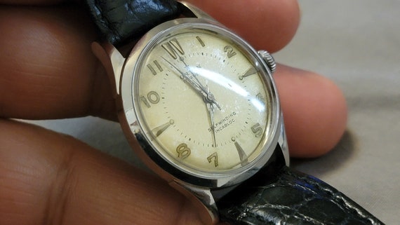 Rare Vintage Orvin Stainless Steel Automatic Men's Wa… - Gem