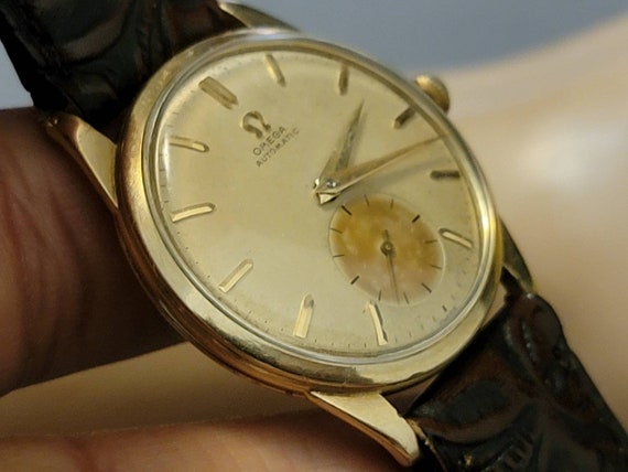 Vintage Omega 10K Gold Filled Automatic Bumper Men's … - Gem